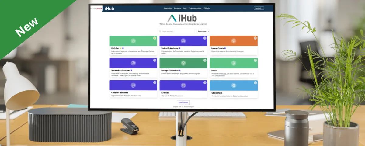 iHub: Open Source-Plattform für produktive generative KI in Unternehmen und Behörden | IntraFind